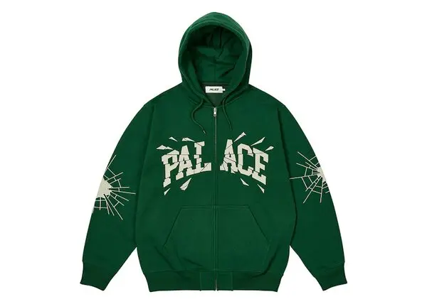 Palace オリーブグリーン フーディ Palace Shatter Zip Hood - Racey Green | Editorialist
